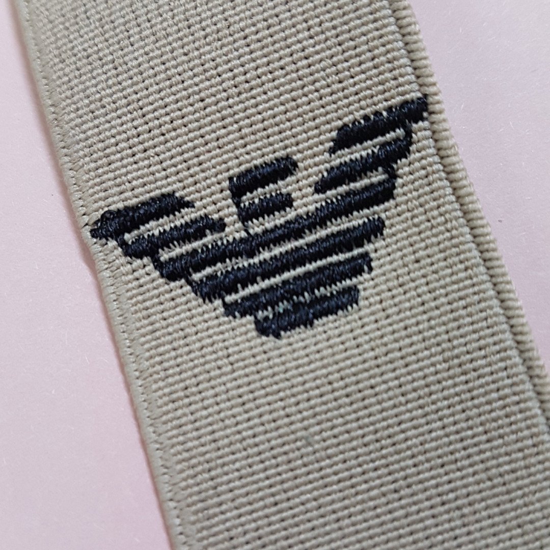 Embroidery on elastic